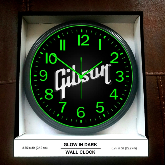 Wall Decor | Wall Clock Gibson Les Paul Epiphone Guitar Music Studio ...